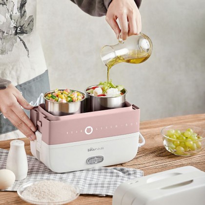 Bear Electric Lunch box 1.0L ~ 2.0L Double Layer | 304 Stainless Steel ...