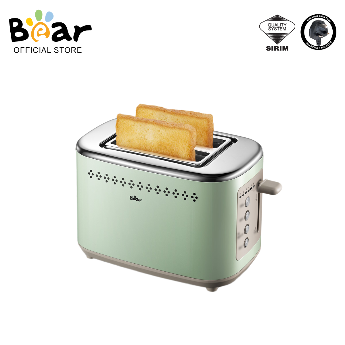 Bear Toaster | 6 Level Baking Mode | Dual Sided Baking | Fast Heating