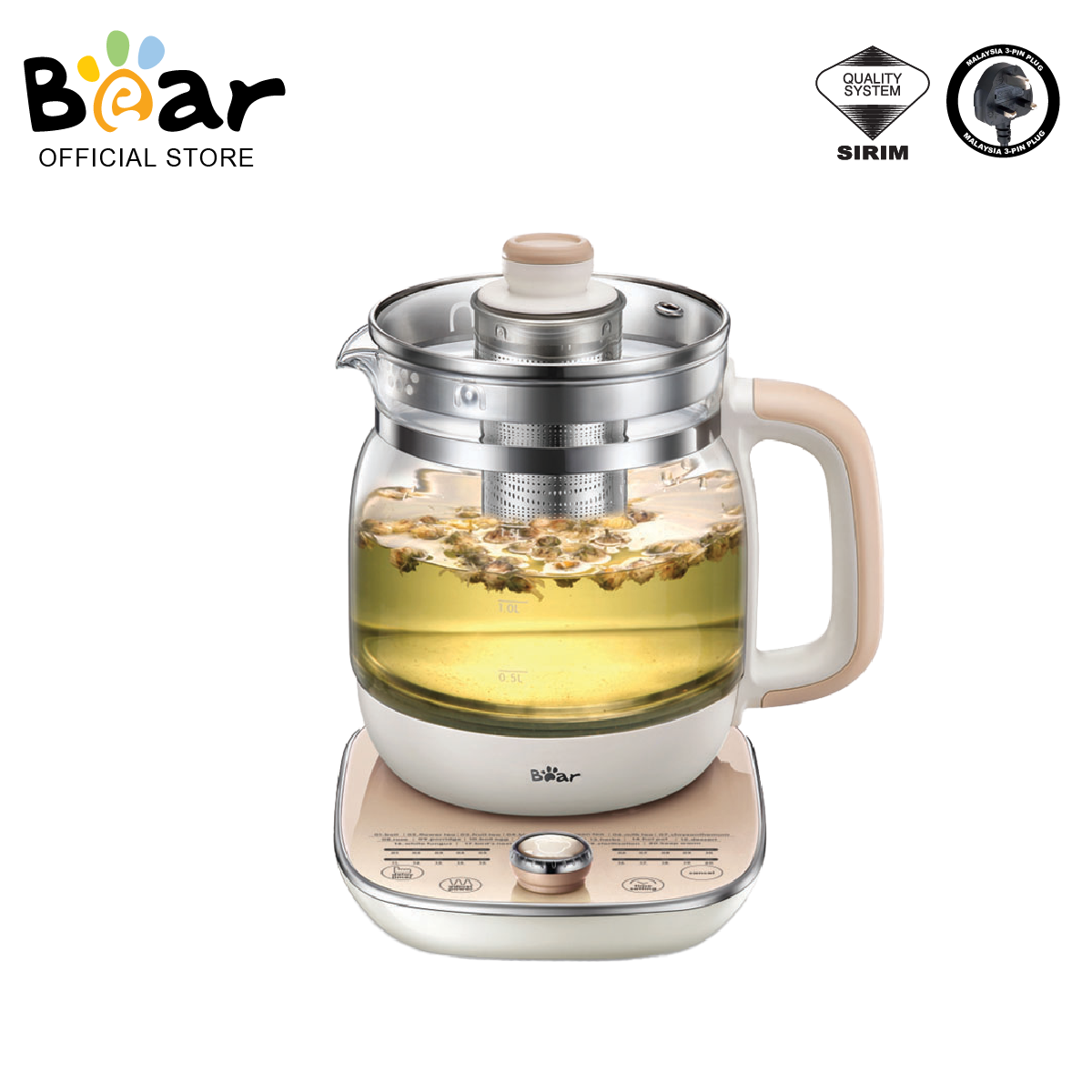 9.5-hour Programmable Health Pot 1.5L - Bear Malaysia